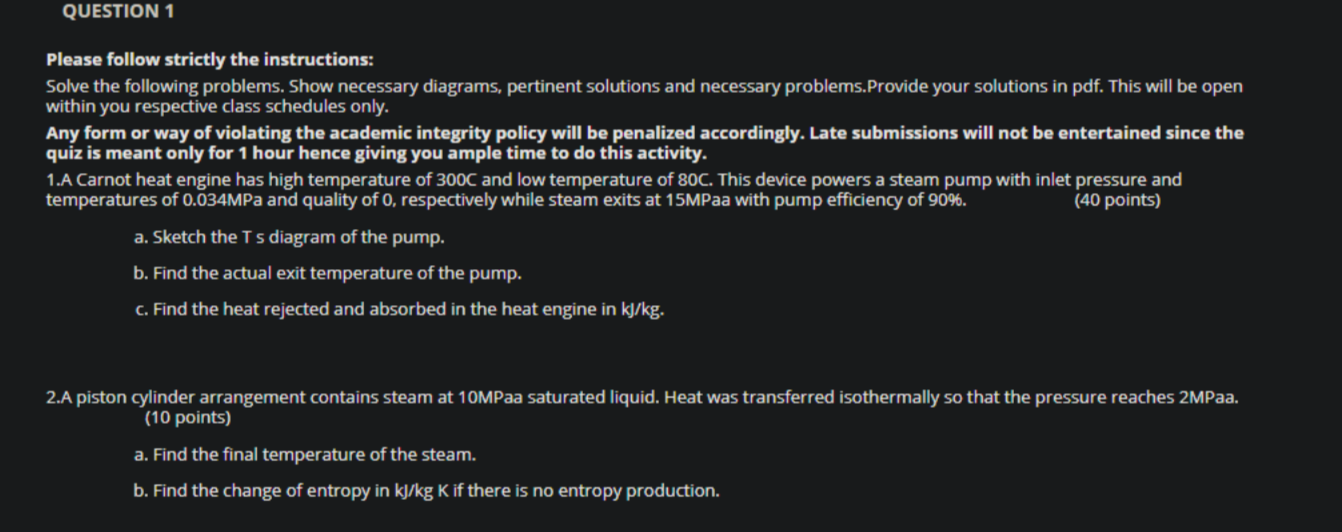 Solved QUESTION 1 Please follow strictly the instructions: | Chegg.com
