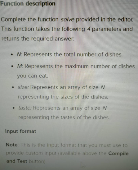 Solved Tasty dishes There are N dishes in a line. You are | Chegg.com