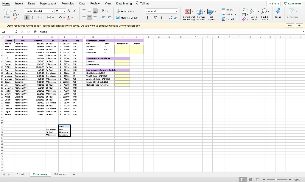 Solved Project Description:Grader - Instructions Excel 2019 | Chegg.com