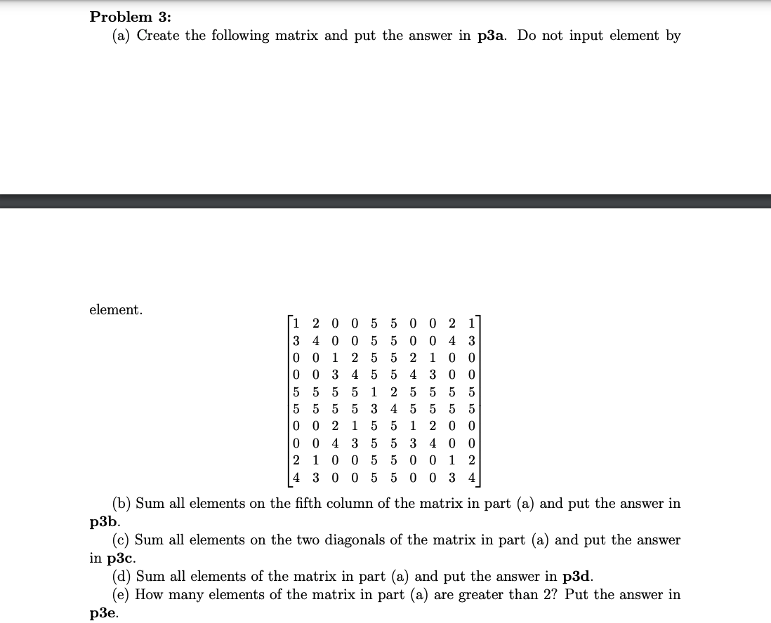 problem-3-a-create-the-following-matrix-and-put-chegg