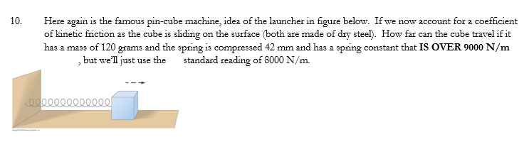 Solved 10. Here again is the famous pin-cube machine, idea | Chegg.com