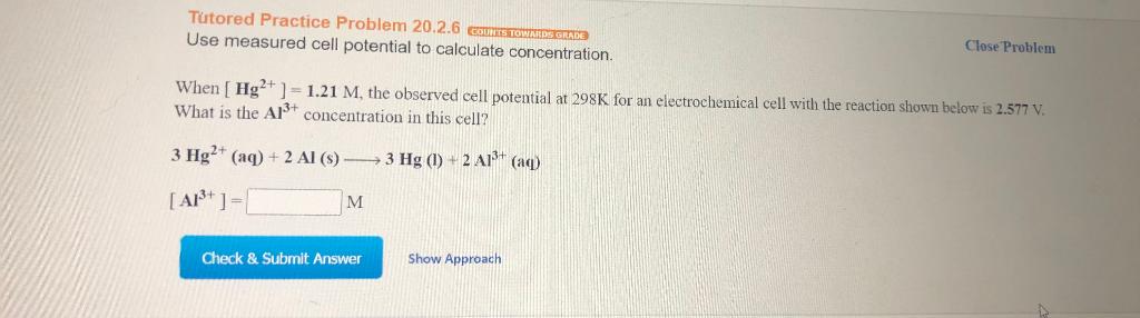 Solved Tutored Practice Problem 20.2.6 GOMITOWARD GLADE Use | Chegg.com