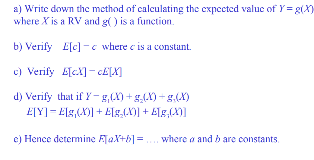 Solved RV = random Variable | Chegg.com