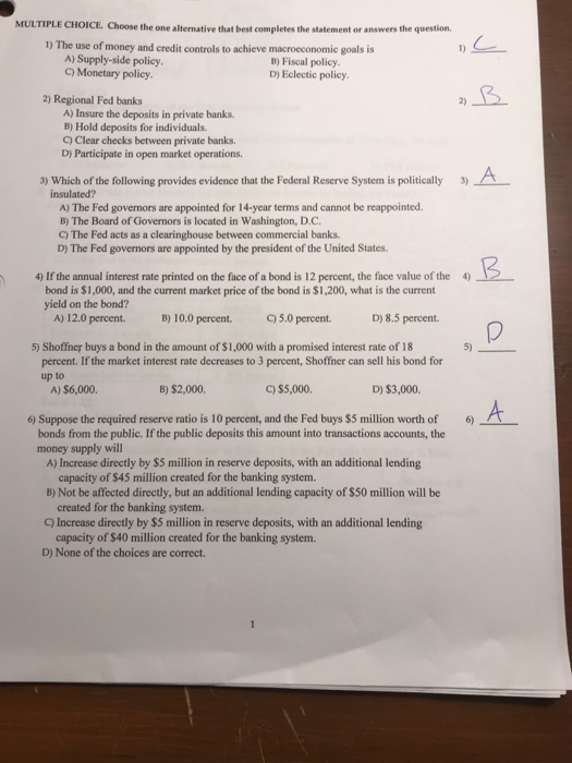 Solved can some one please check my answers. i dont know how | Chegg.com