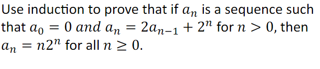 Solved Use induction to prove that if an ﻿is a sequence | Chegg.com