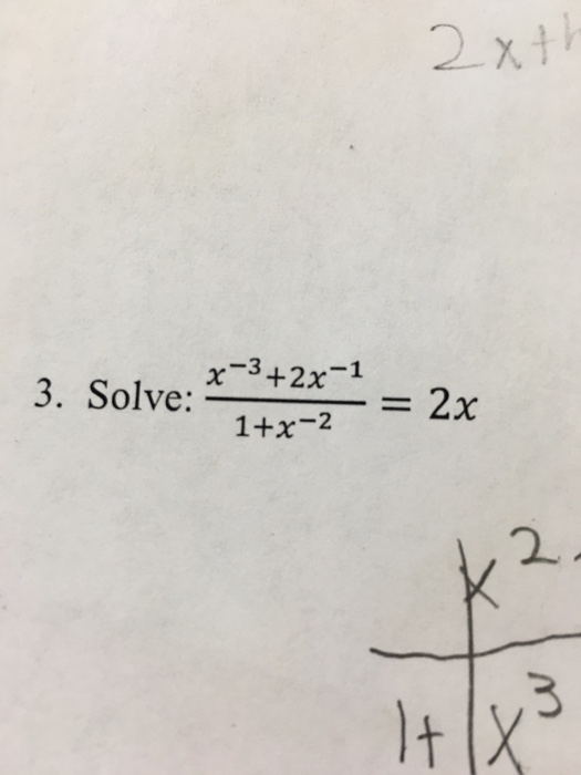 Solved 3. Solve 2 2x 1 2x 1+x lt X | Chegg.com