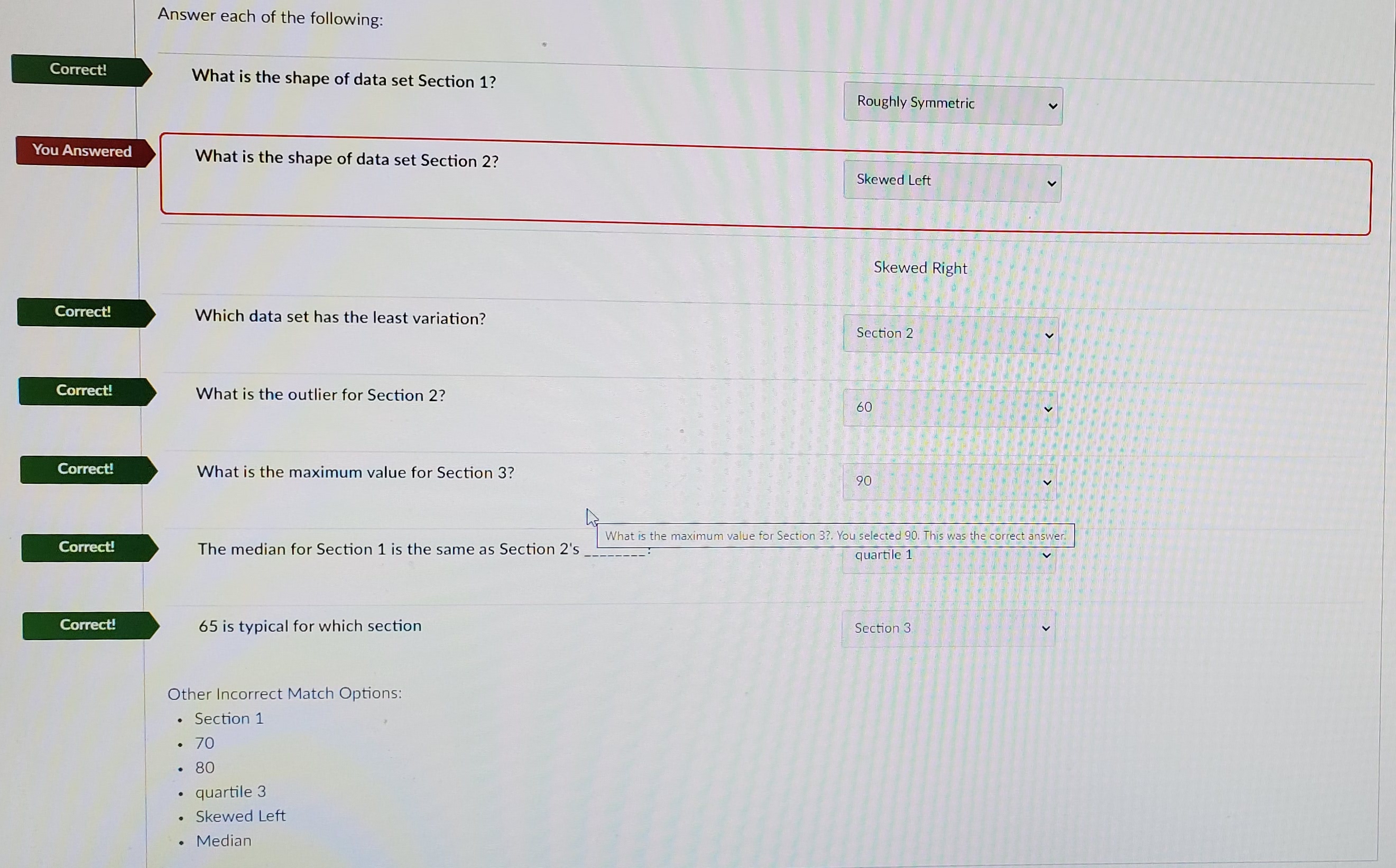 Solved explain how to tell where a box plot skews. Explain | Chegg.com