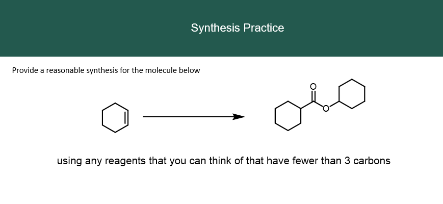 Solved Synthesis Practice Provide a reasonable synthesis for | Chegg.com