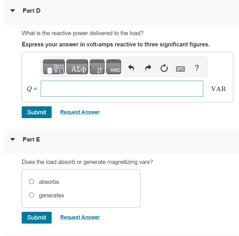Solved A load consisting of a 1350Ω resistor in parallel | Chegg.com