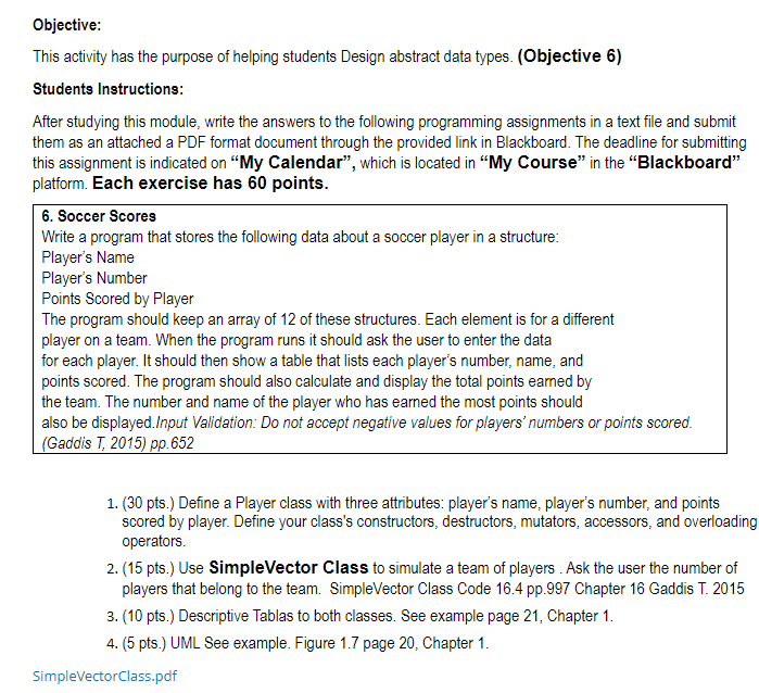 Solved Objective: This activity has the purpose of helping | Chegg.com