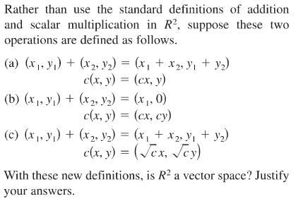 Solved Rather than use the standard definitions of addition | Chegg.com
