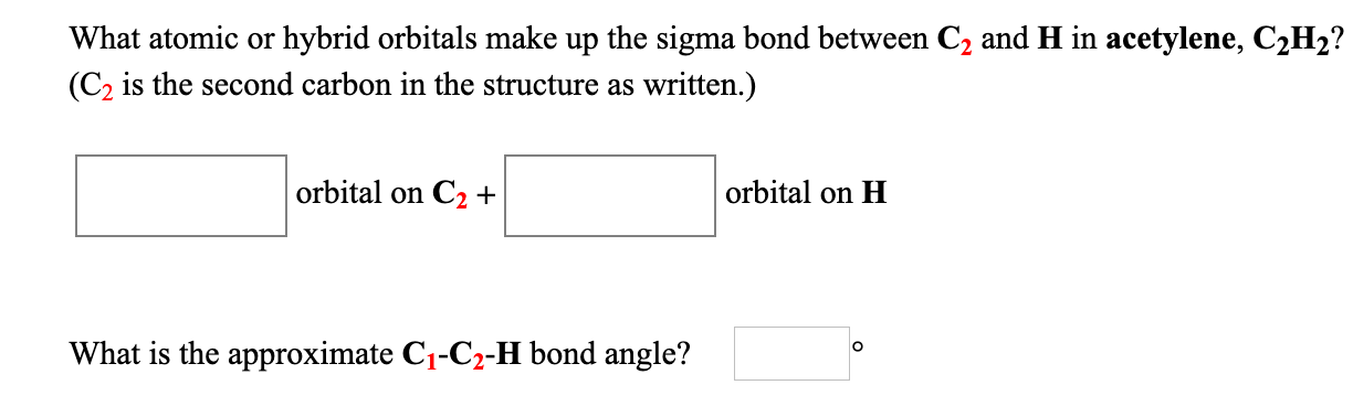 Solved What atomic or hybrid orbitals make up the sigma bond | Chegg.com