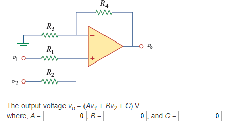 Solved Determine the output voltage vo of the given circuit | Chegg.com