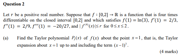 Solved Let r be a positive real number. Suppose that | Chegg.com
