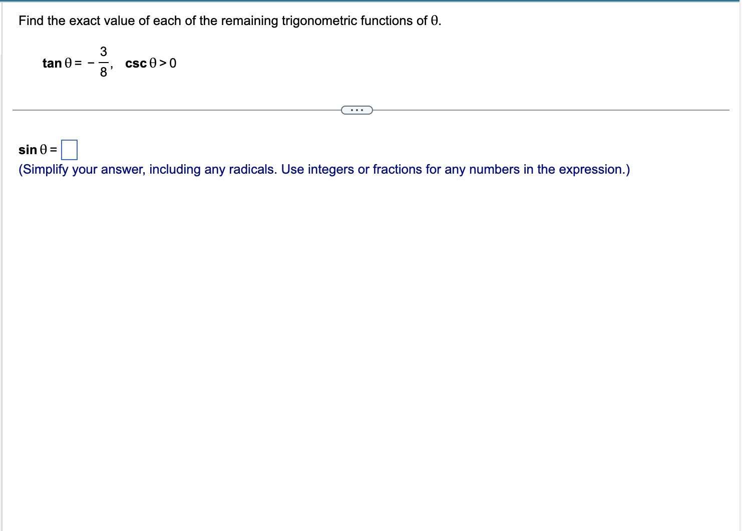 Solved Find the exact value of each of the remaining | Chegg.com