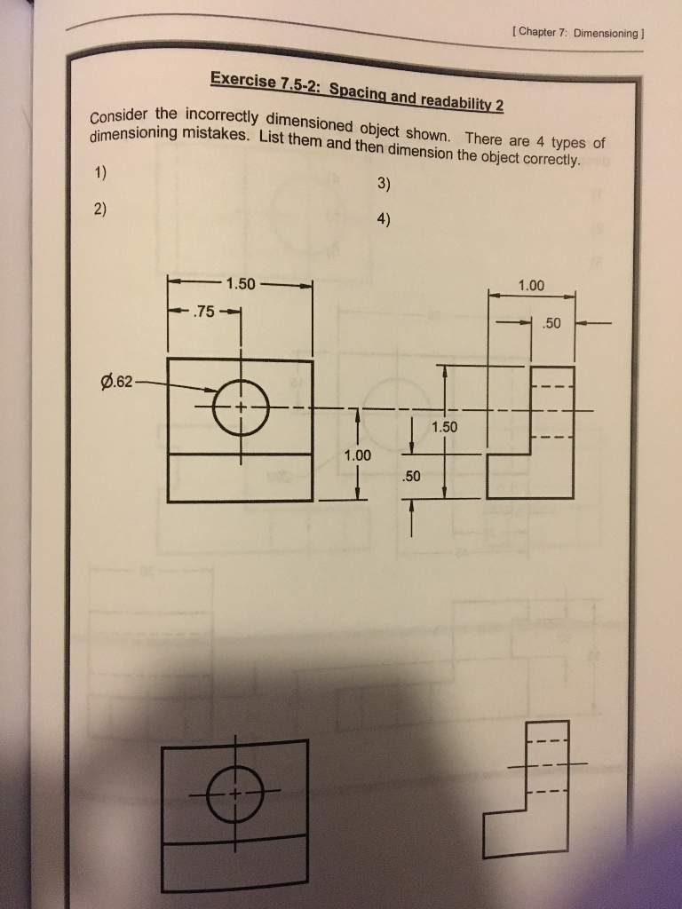 Solved [ Chapter 7: Dimensioning ] Exercise 7.5-2: Spacing | Chegg.com