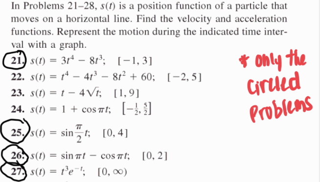 Solved In Problems 21-28, s(t) is a position function of a | Chegg.com