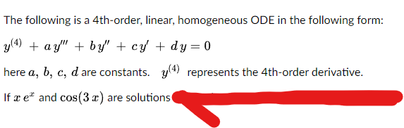 Solved Question: what is the the correct general solution of | Chegg.com