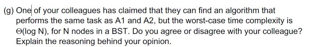 Solved The following two algorithms claim to solve the same | Chegg.com