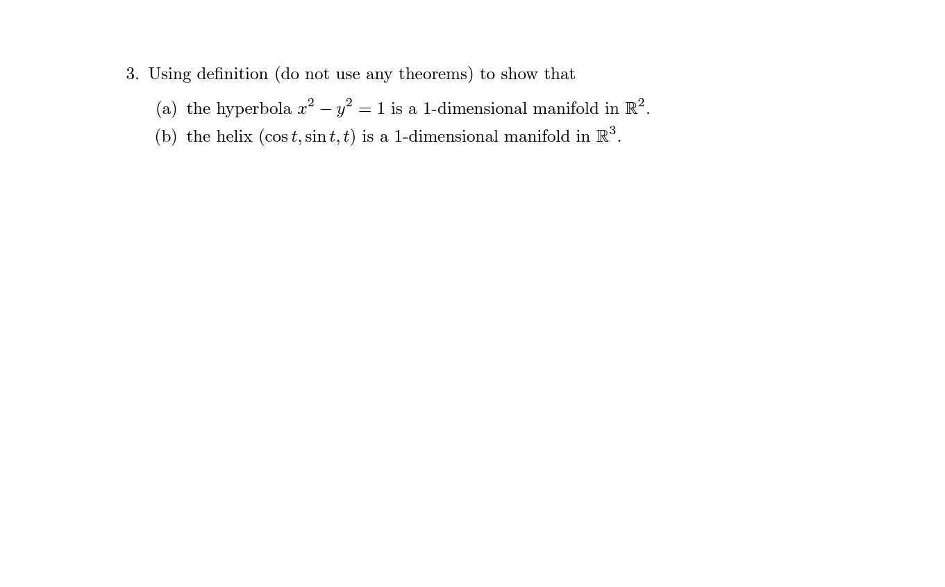 3. Using definition (do not use any theorems) to show | Chegg.com