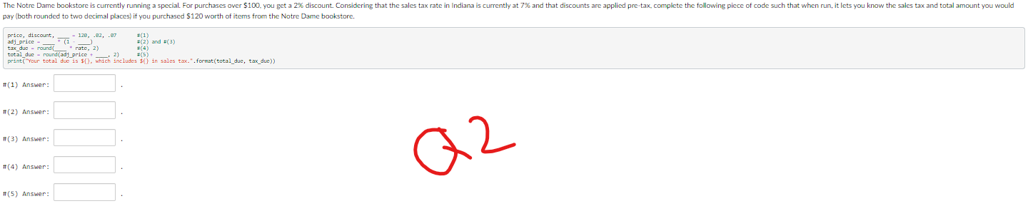 Solved \#(1) Answer: \#(2) Answer: \#(3) Answer: \#(4) | Chegg.com