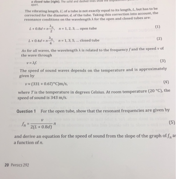 Solved derive an equation for the speed of sound from the | Chegg.com