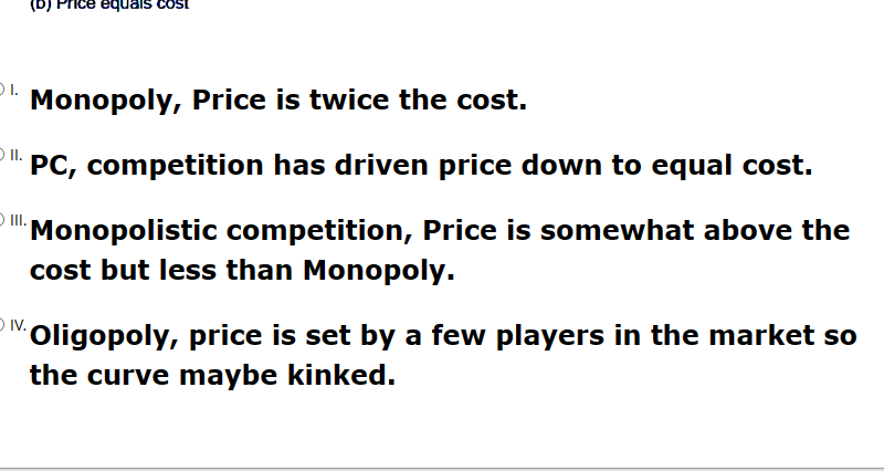 Solved What is this curve and why? (b) Price equals | Chegg.com