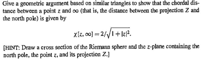 Solved Give a geometric argument based on similar triangles | Chegg.com