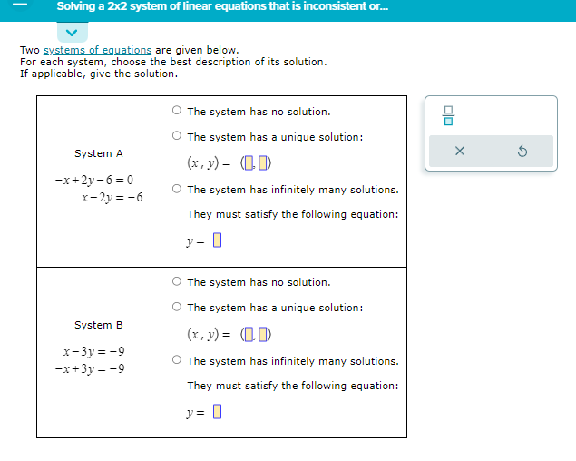 Solved Two systems of equations are given below. F I | Chegg.com