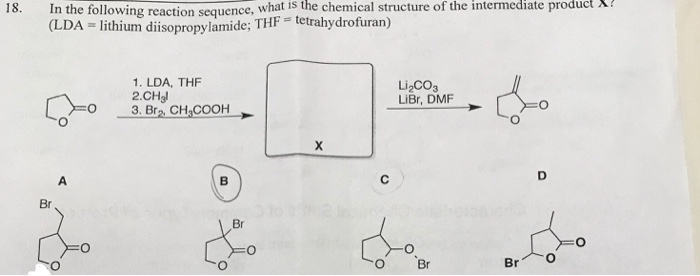Solved produt the intermediate structure of chemical what is | Chegg.com