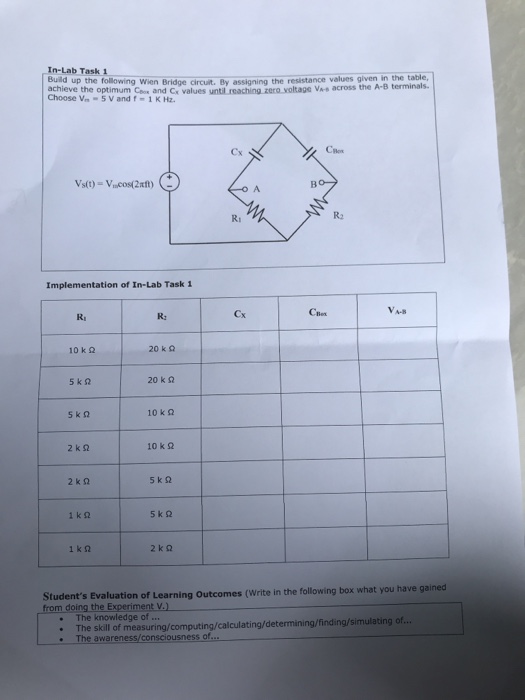 Solved Background Wien bridge and Maxwell-Wien bridge | Chegg.com