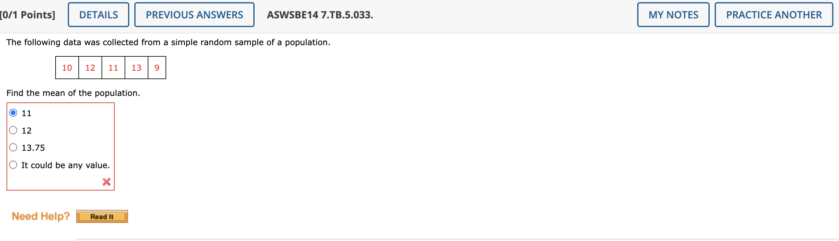 Solved The following data was collected from a simple random | Chegg.com