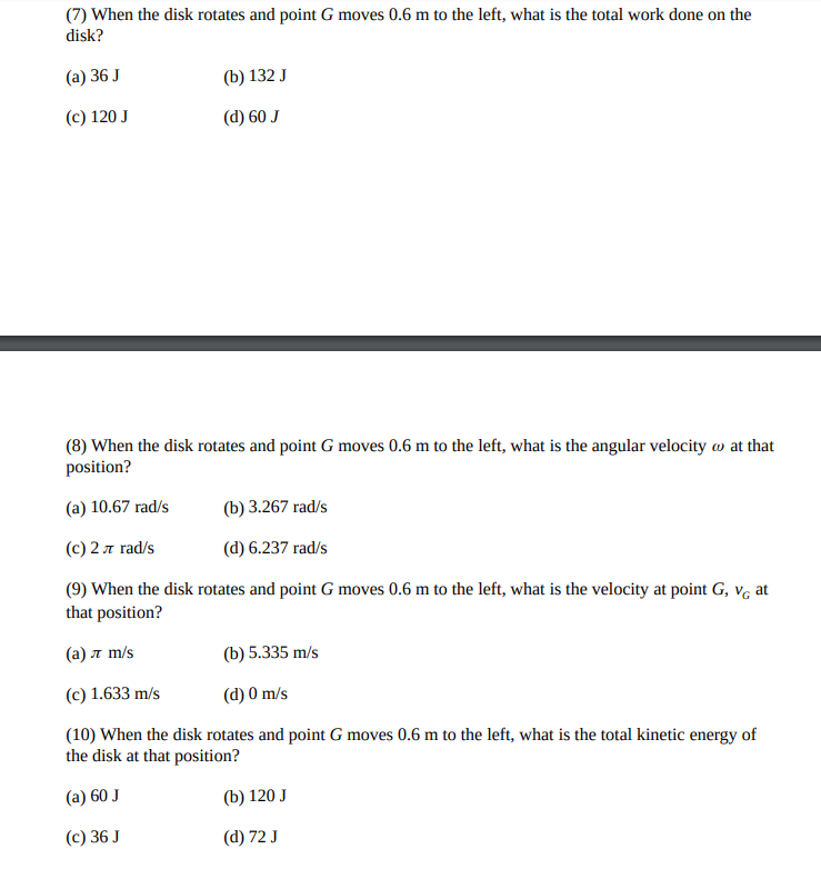 Solved Question Instructions The 30-kg disk is originally at | Chegg.com
