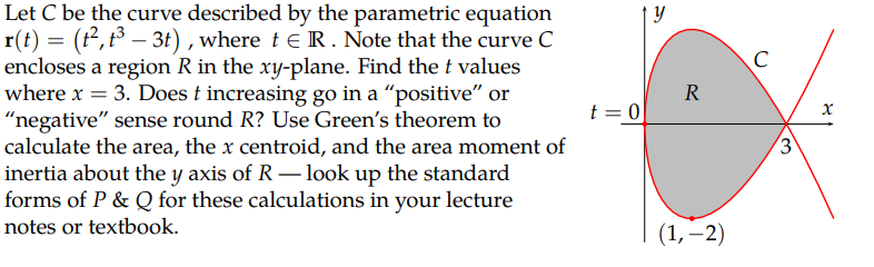 Solved Let C be the curve described by the parametric | Chegg.com