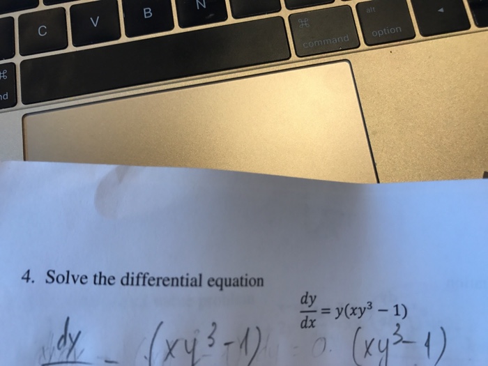 Solved Solve the differential equation dy/dx = y (xy^3 - 1) | Chegg.com