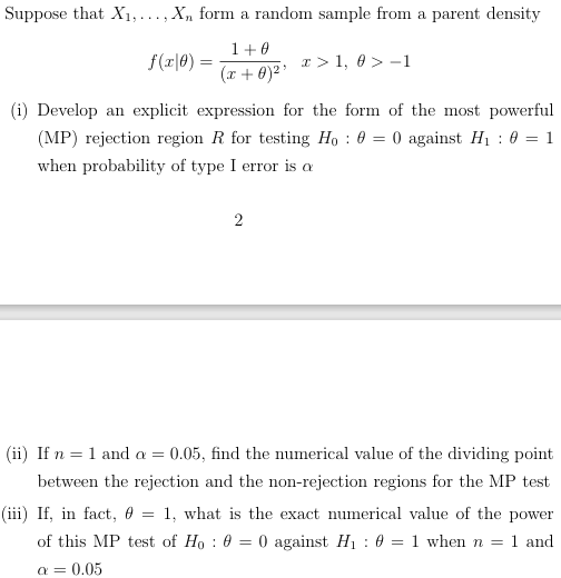 Solved Suppose that x1,dots,xn ﻿form a random sample from a | Chegg.com