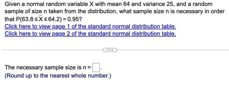 Solved Given A Normal Random Variable X With Mean 64 ﻿and
