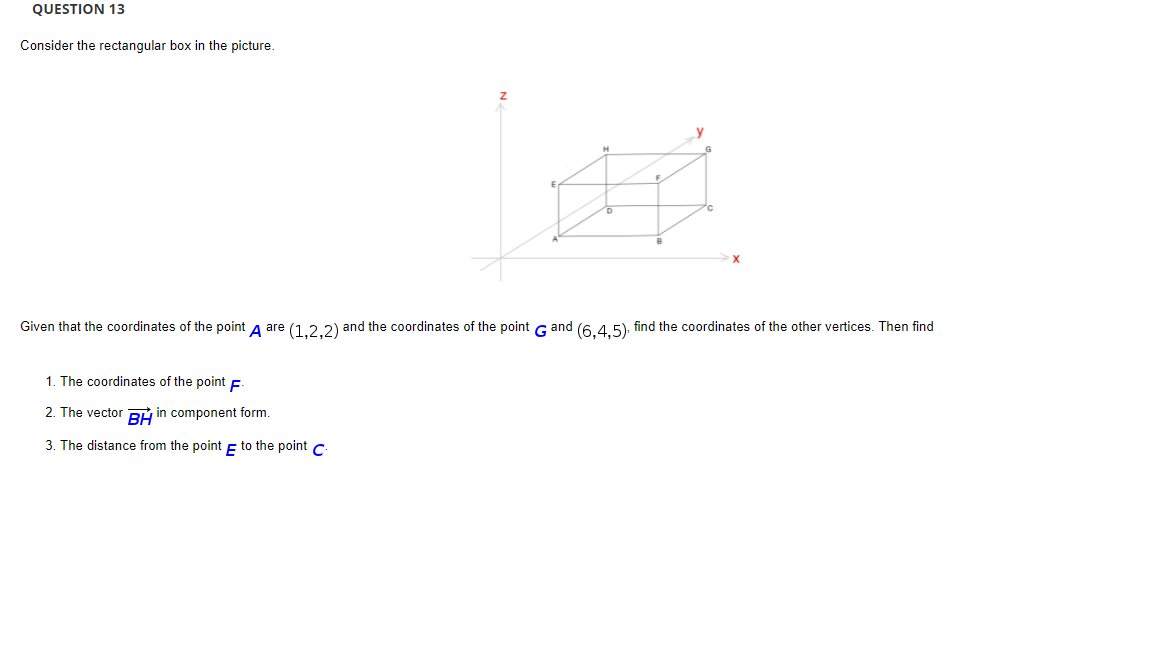 Solved QUESTION 13 Consider the rectangular box in the | Chegg.com