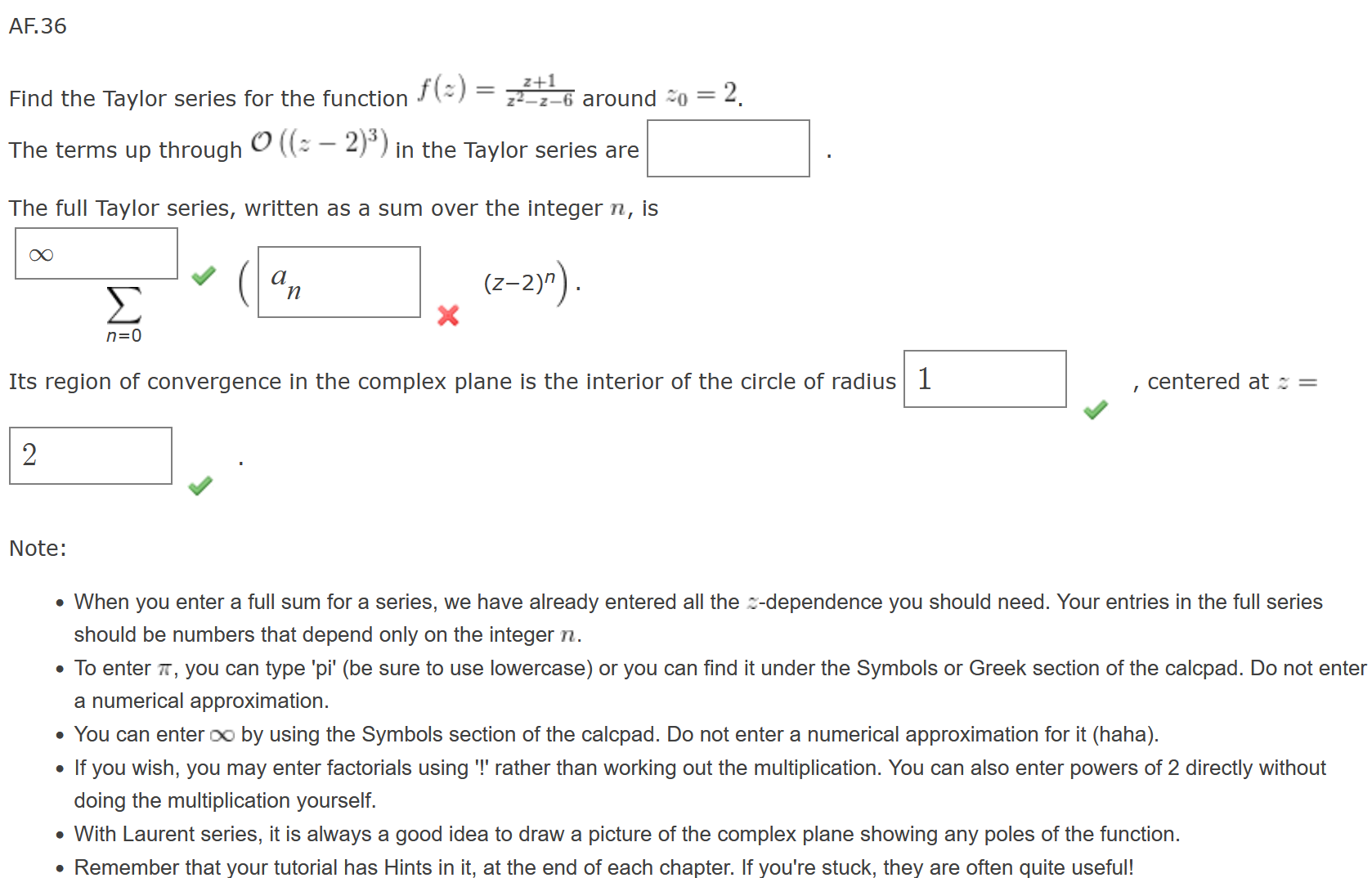 Solved Find the Taylor series for the function f(z)=z+11 | Chegg.com