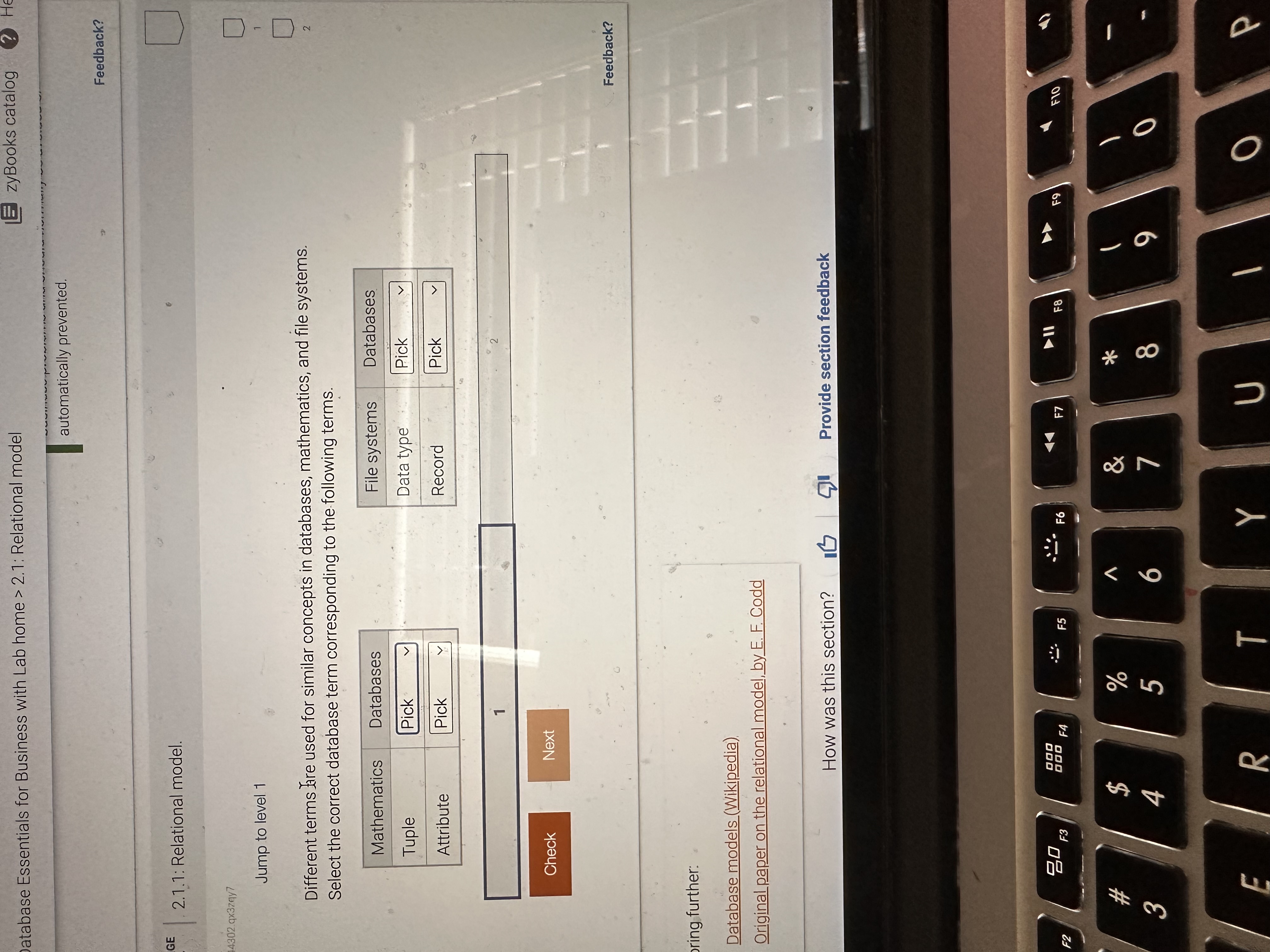 Solved 2.1.1: Relational model. 14302. 9×32997 Jump to level | Chegg.com