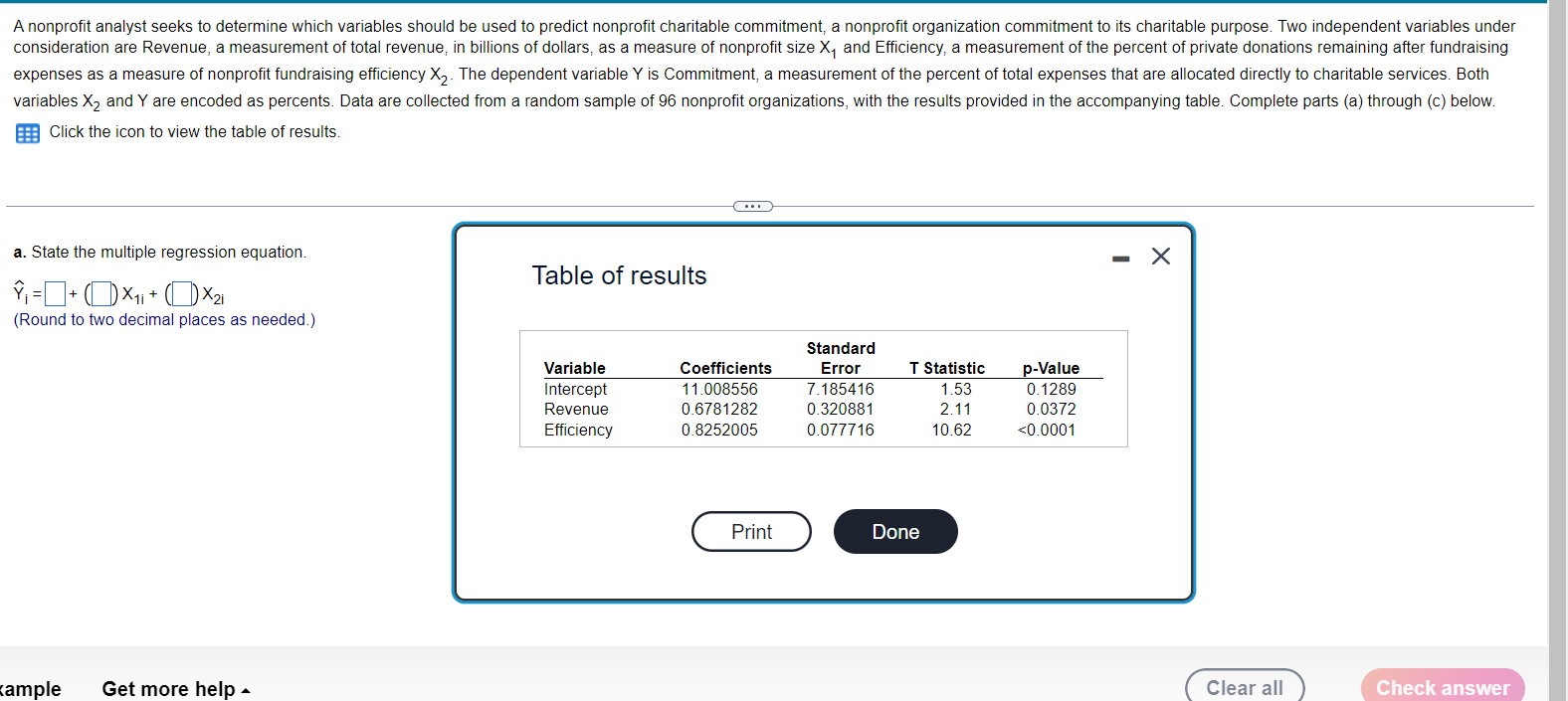 Solved Click the icon to view the table of results. a. State | Chegg.com