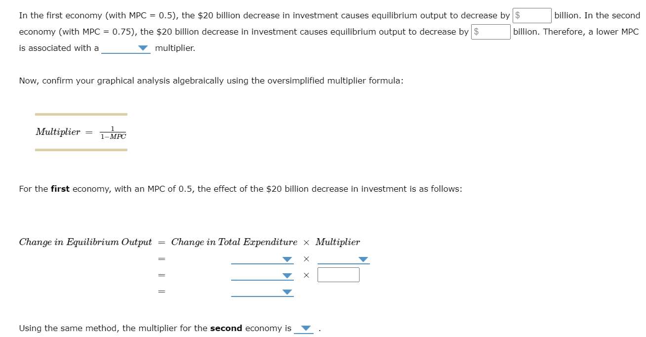 Solved 3. The multiplier and the MPC Consider two closed | Chegg.com