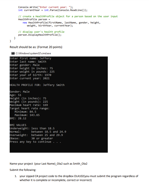 Solved OLA2 Student Name: Objective: Practice Input, Output, | Chegg.com