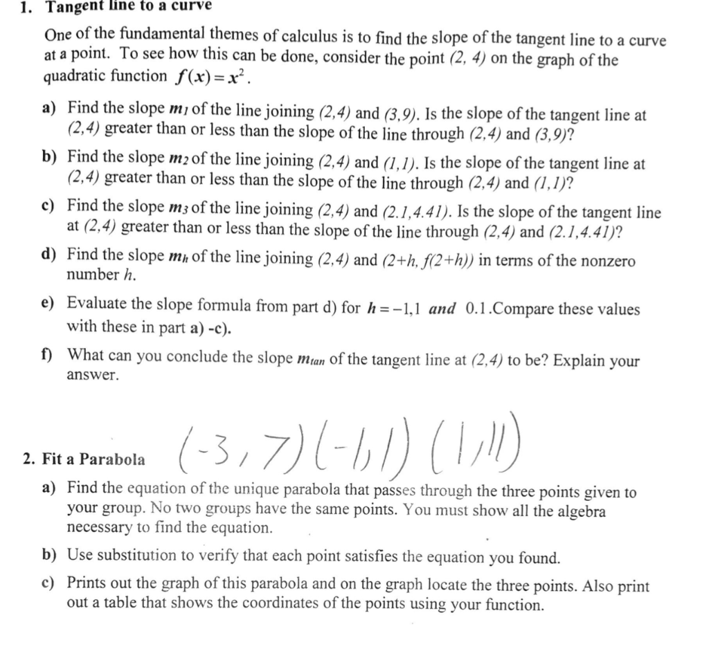 Solved One of the fundamental themes of calculus is to find | Chegg.com
