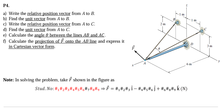 Solved take F=190 i ̂-222 j ̂+ 240 k ̂ (N) | Chegg.com
