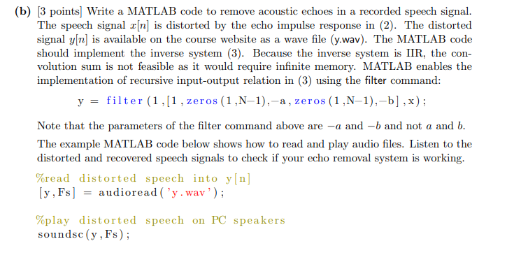 [Solved]: 2 Echo Cancellation Figure A2: Illustration of a