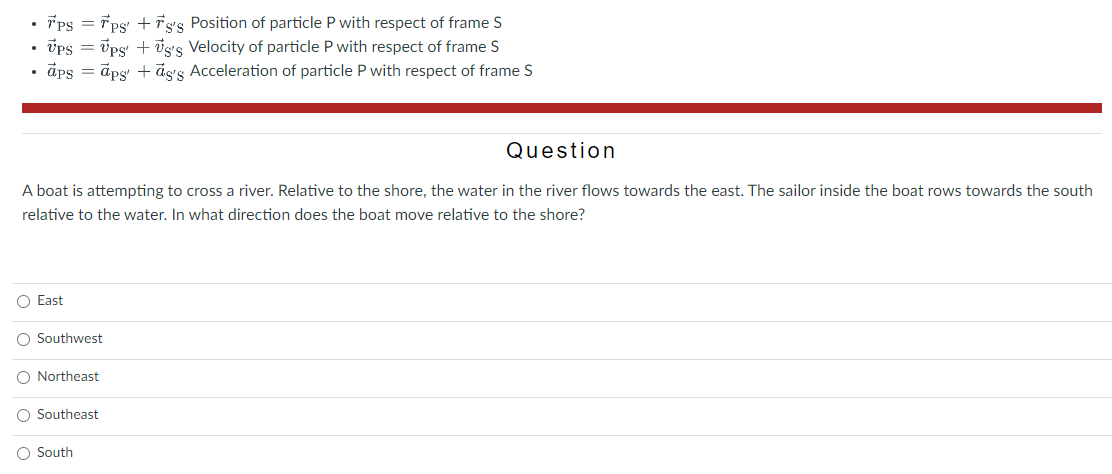 Solved QuestionA boat is attempting to cross a river. | Chegg.com