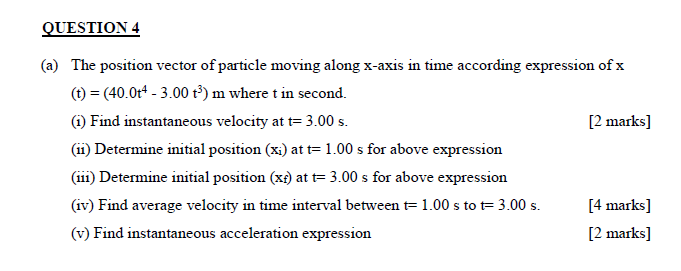 Solved (a) The position vector of particle moving along | Chegg.com