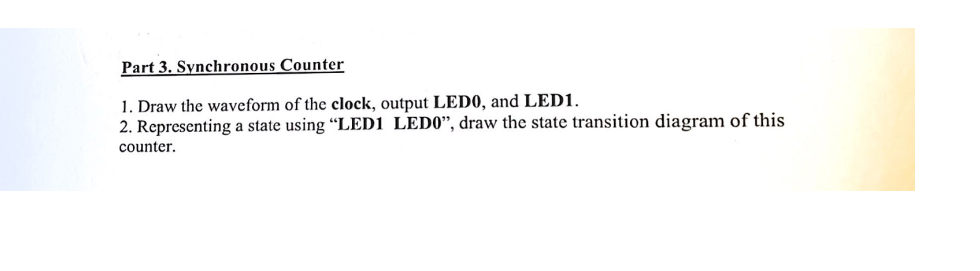 Solved Part 3 Synchronous Counter Procedure Implement The 4731