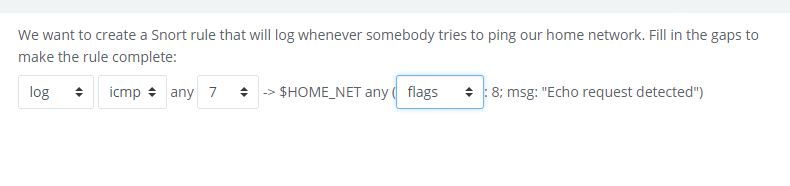 We want to create a Snort rule that will log whenever | Chegg.com